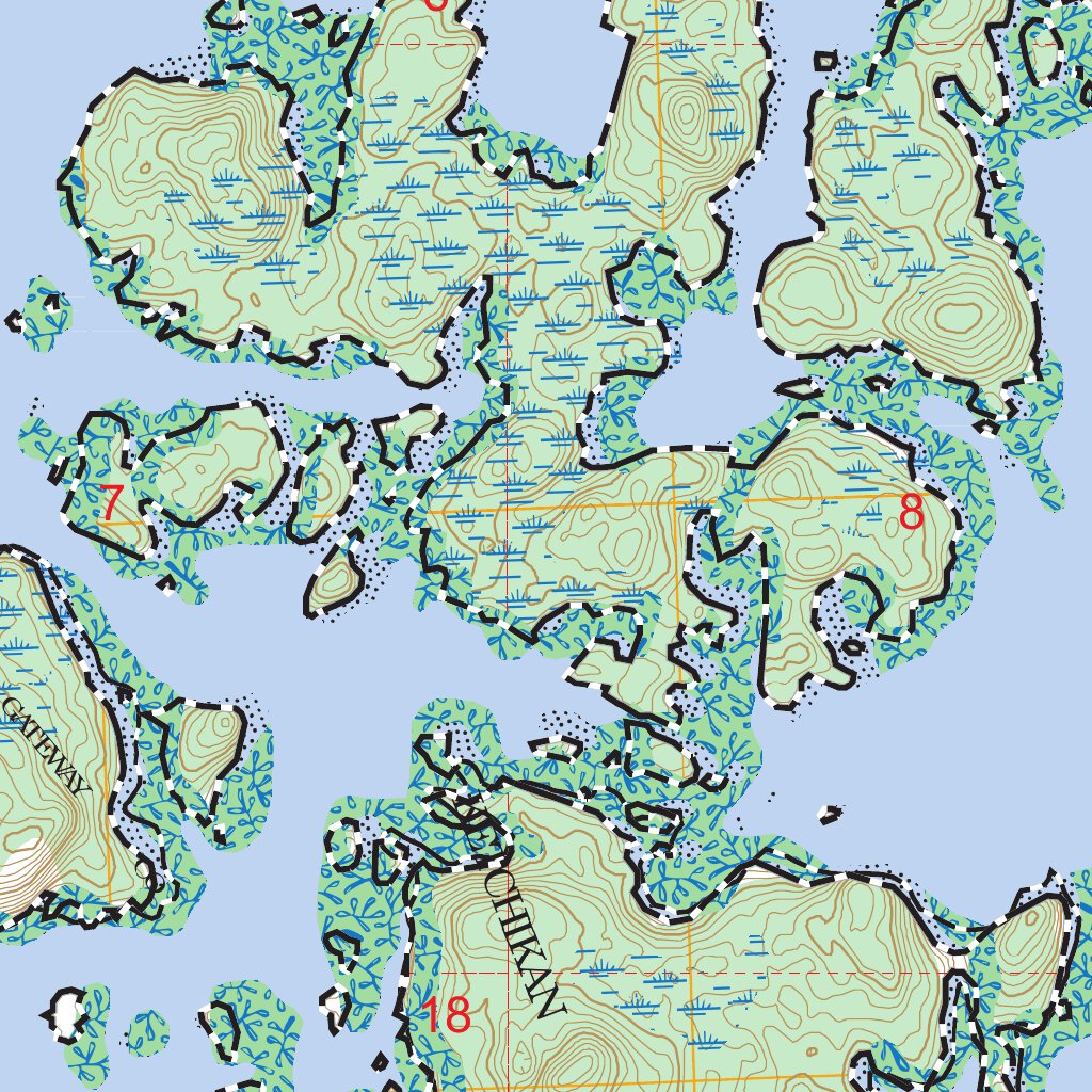 Prince Rupert D-5 NW, AK FSTopo Map by US Forest Service - Topo ...