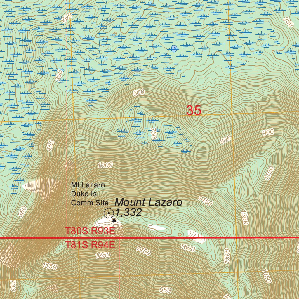 Prince Rupert D-5 NE, AK FSTopo Map by US Forest Service - Topo ...