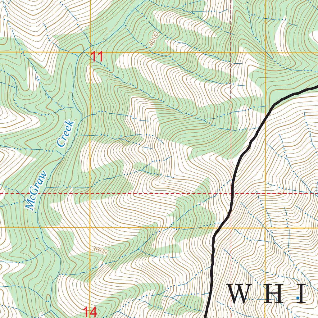 Puderbaugh Ridge, OR FSTopo Map by US Forest Service - Topo | Avenza Maps