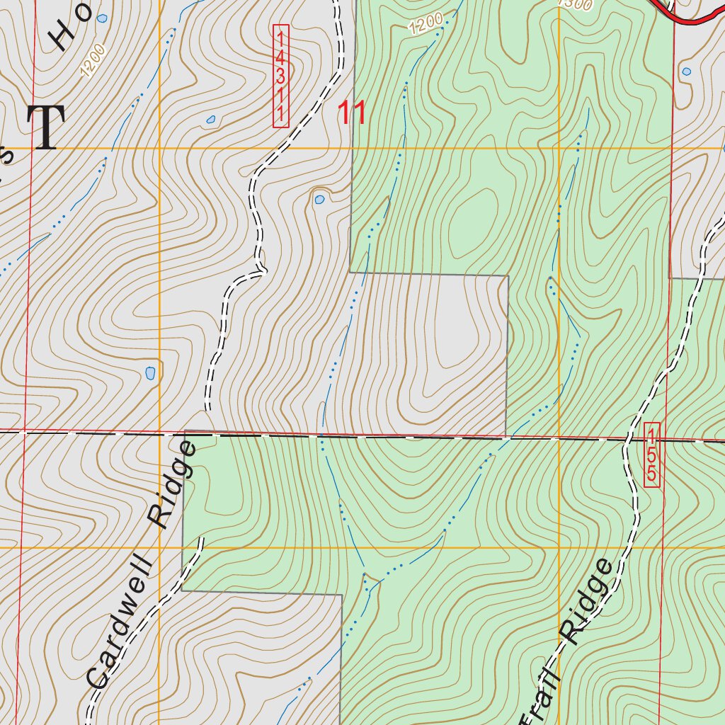Protem SW, MO FSTopo Map by US Forest Service - Topo | Avenza Maps