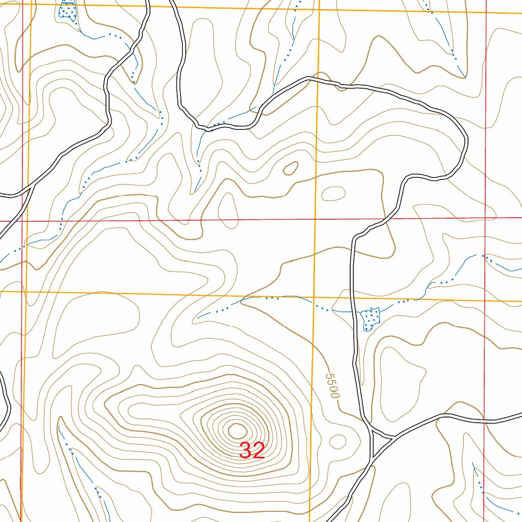Rabbit Ear Mountain, NM FSTopo Map by US Forest Service - Topo | Avenza ...
