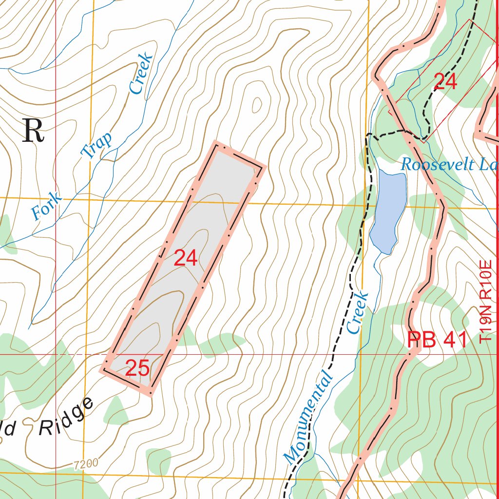 Rainbow Peak, ID FSTopo Map by US Forest Service - Topo | Avenza Maps