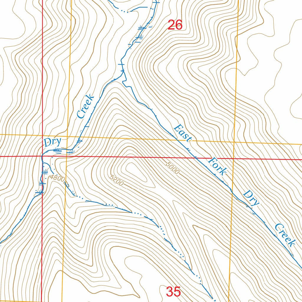 Rams Horn Ridge, ID FSTopo Map by US Forest Service - Topo | Avenza Maps