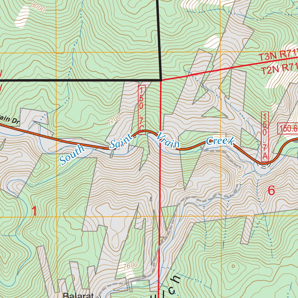 Raymond, CO FSTopo Map by US Forest Service - Topo | Avenza Maps