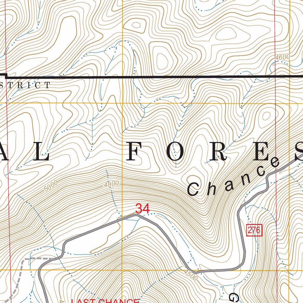 Red Bluff Draw, NM FSTopo Map by US Forest Service - Topo | Avenza Maps