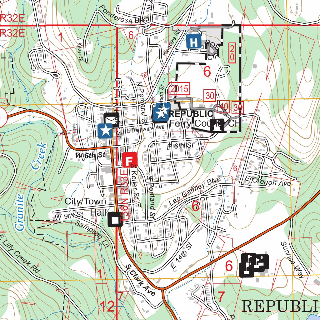 Republic, WA FSTopo Map by US Forest Service - Topo | Avenza Maps