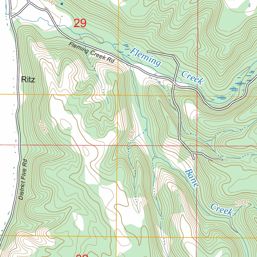 Ritz, ID FSTopo Map by US Forest Service - Topo | Avenza Maps