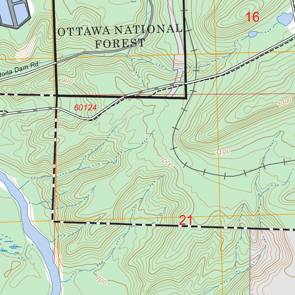 Rockland, MI FSTopo Map by US Forest Service - Topo | Avenza Maps