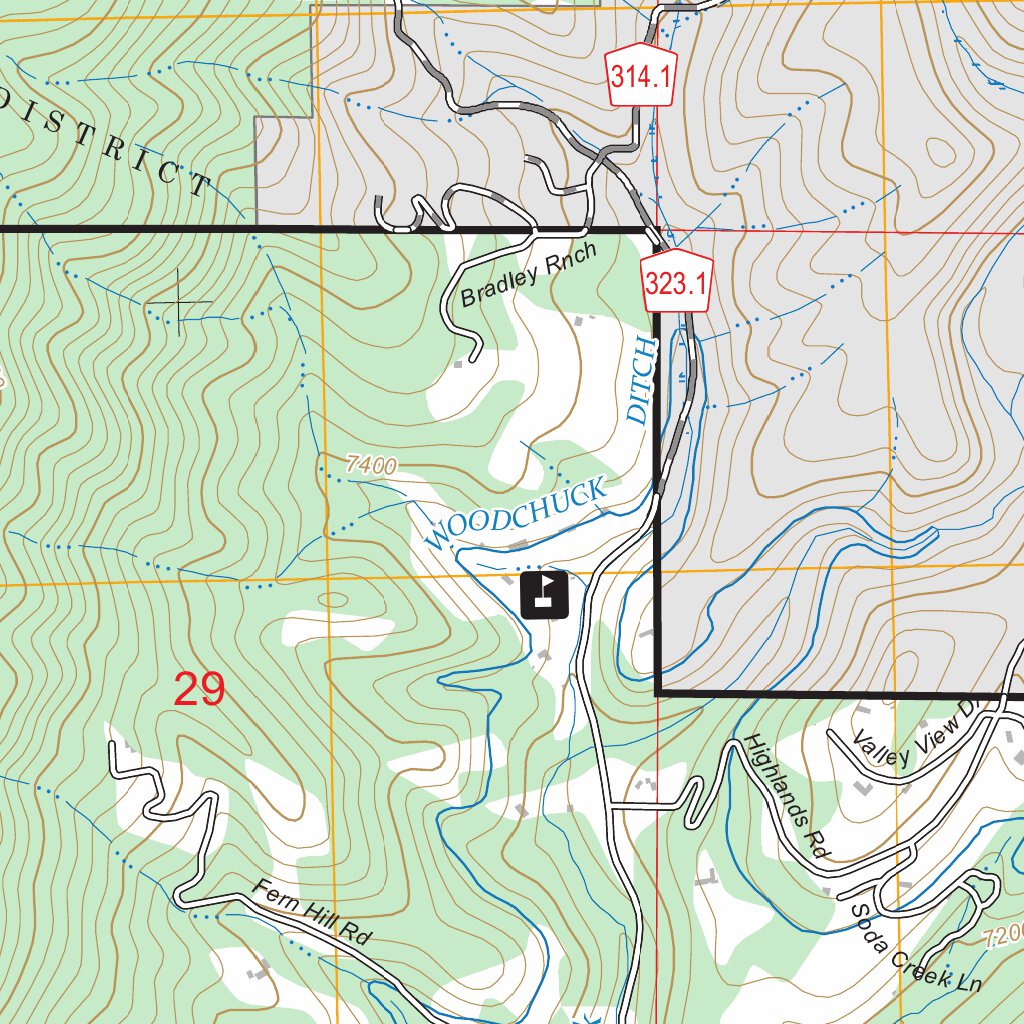 Rocky Peak, CO FSTopo Map by US Forest Service - Topo | Avenza Maps