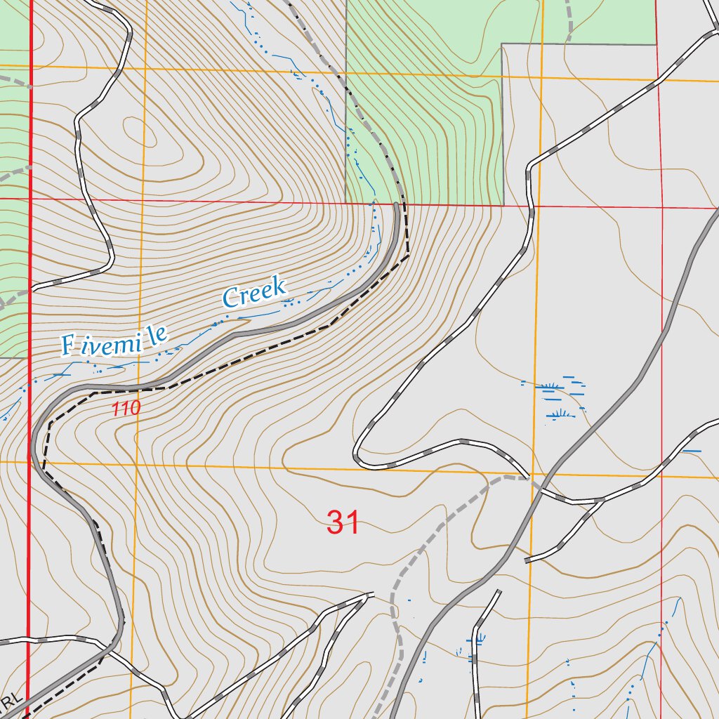 Rodeo Butte, OR FSTopo Map by US Forest Service - Topo | Avenza Maps