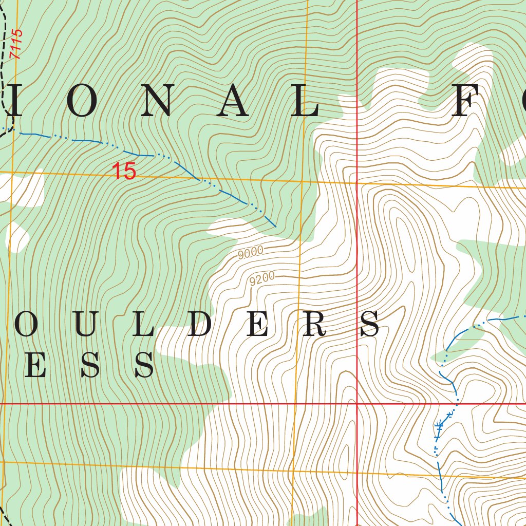 Ryan Peak, ID FSTopo Map by US Forest Service - Topo | Avenza Maps
