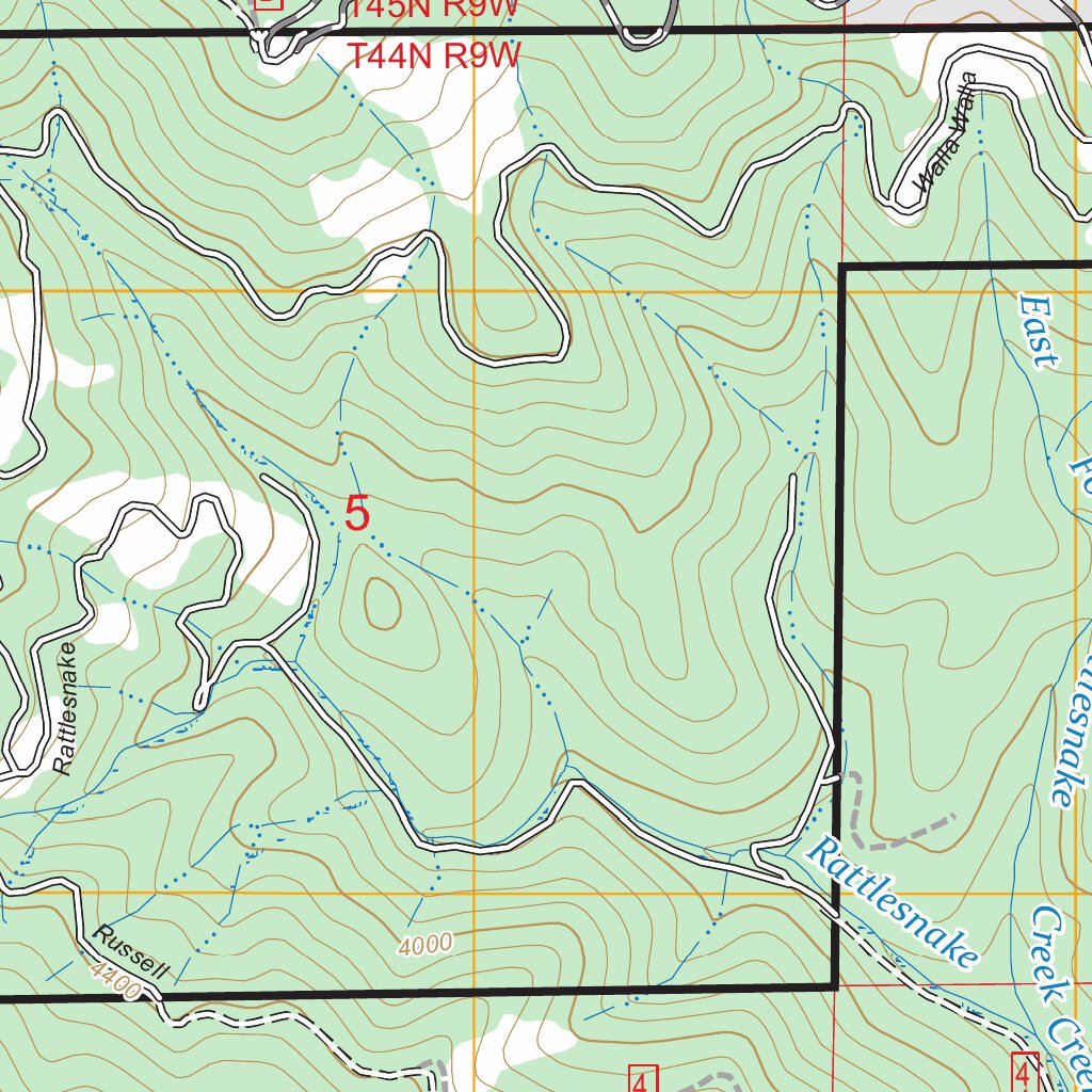 Russell Peak, CA FSTopo Map by US Forest Service - Topo | Avenza Maps