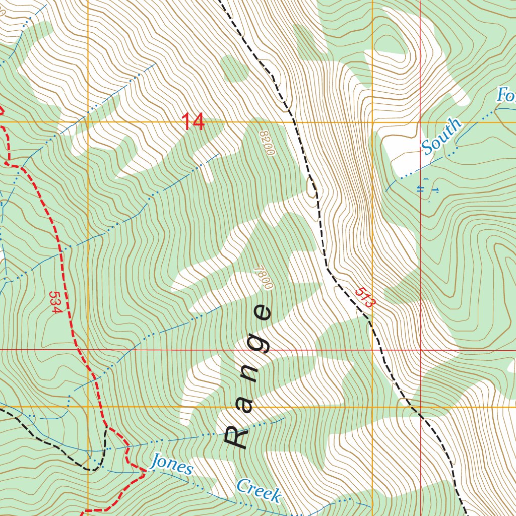 Saddle Peak, MT FSTopo Map by US Forest Service - Topo | Avenza Maps