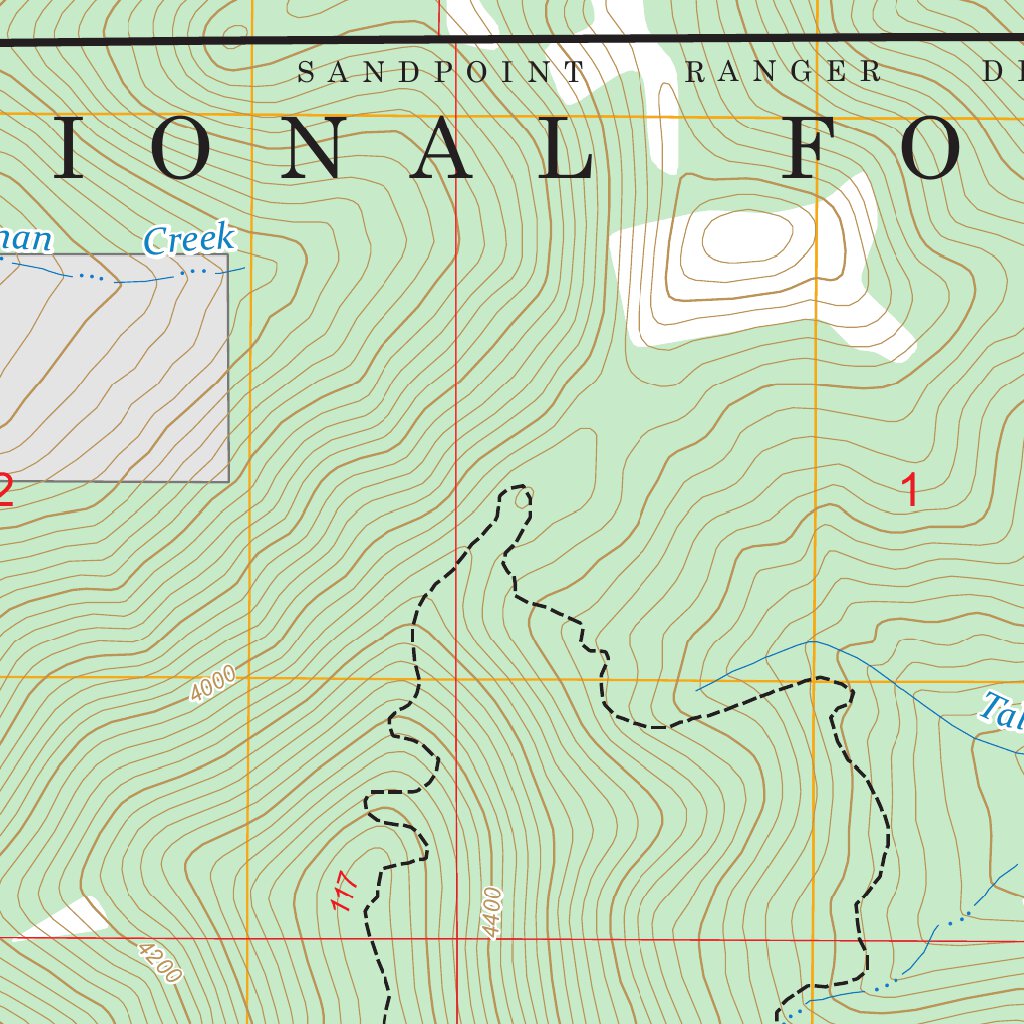 Sagle, ID FSTopo Map by US Forest Service - Topo | Avenza Maps