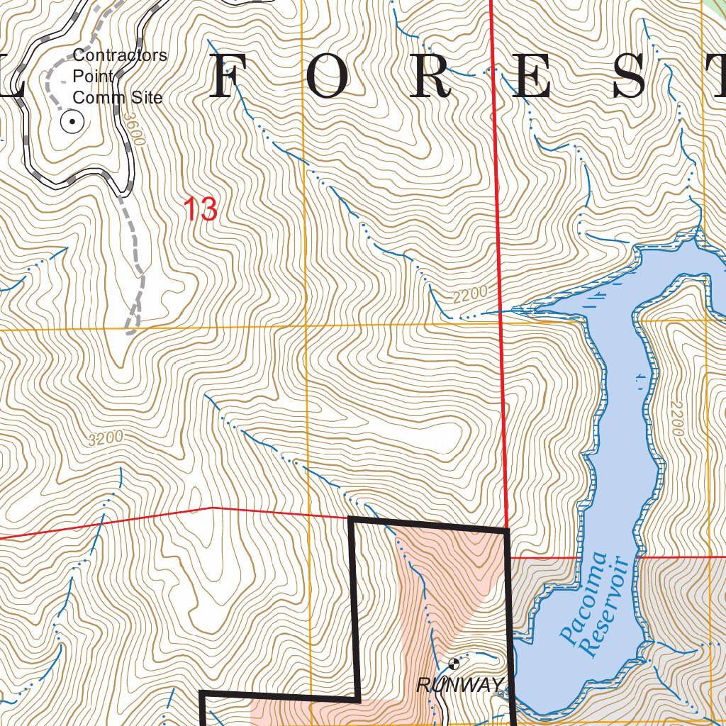 San Fernando, CA FSTopo Map by US Forest Service - Topo | Avenza Maps