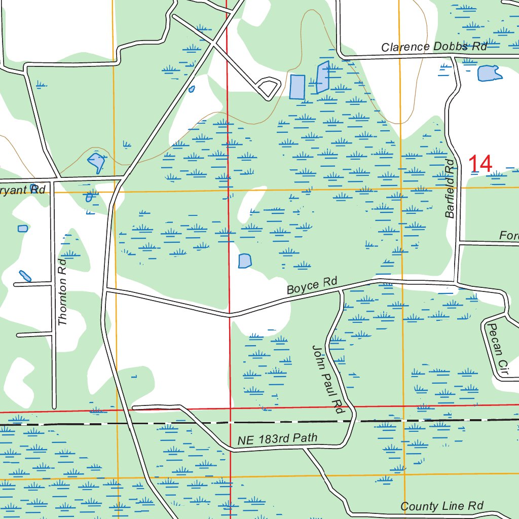 Sanderson South, FL FSTopo Map by US Forest Service - Topo | Avenza Maps
