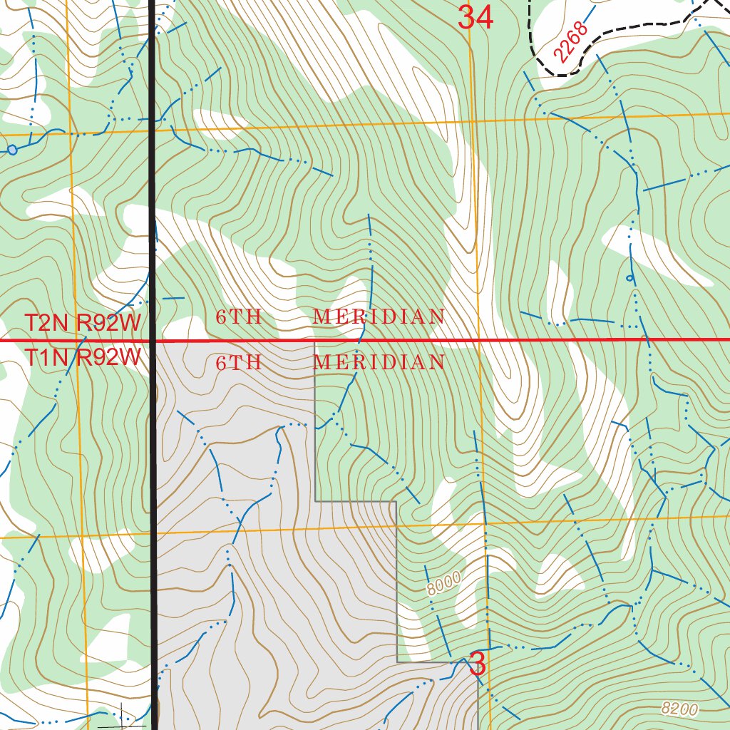 Sawmill Mountain, CO FSTopo Map by US Forest Service - Topo | Avenza Maps