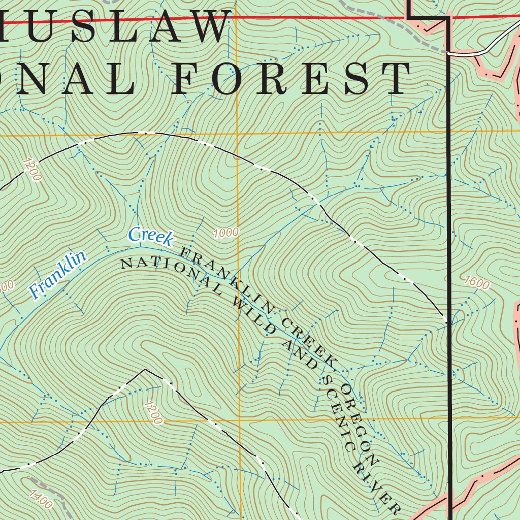 Scottsburg, OR FSTopo Map by US Forest Service - Topo | Avenza Maps