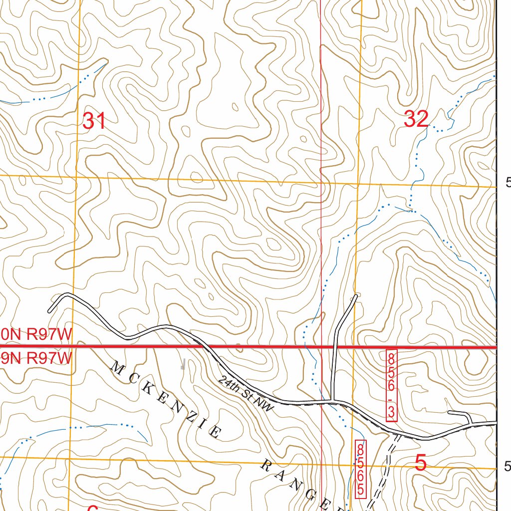 Schafer, ND FSTopo Map by US Forest Service - Topo | Avenza Maps