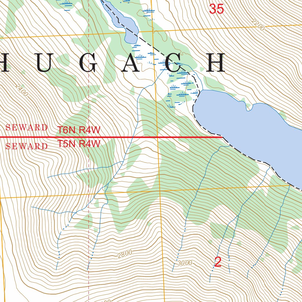 Seward C-8 SW, AK FSTopo Map by US Forest Service - Topo | Avenza Maps
