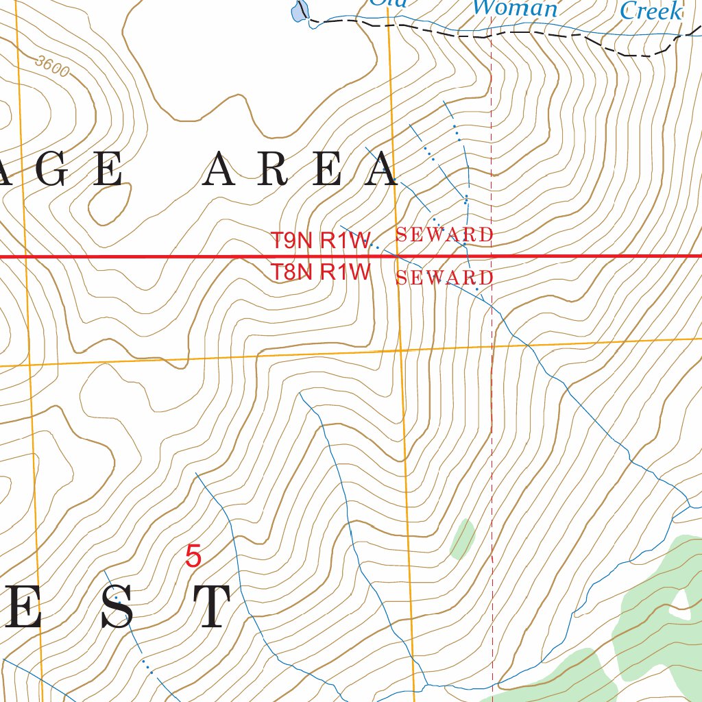 Seward D-7 SW, AK FSTopo Map by US Forest Service - Topo | Avenza Maps