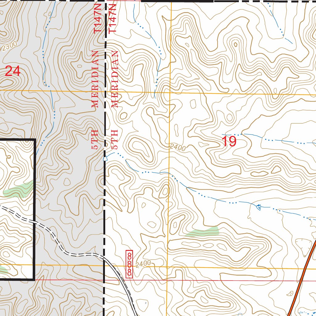 Sheep Creek, ND FSTopo Map by US Forest Service - Topo | Avenza Maps