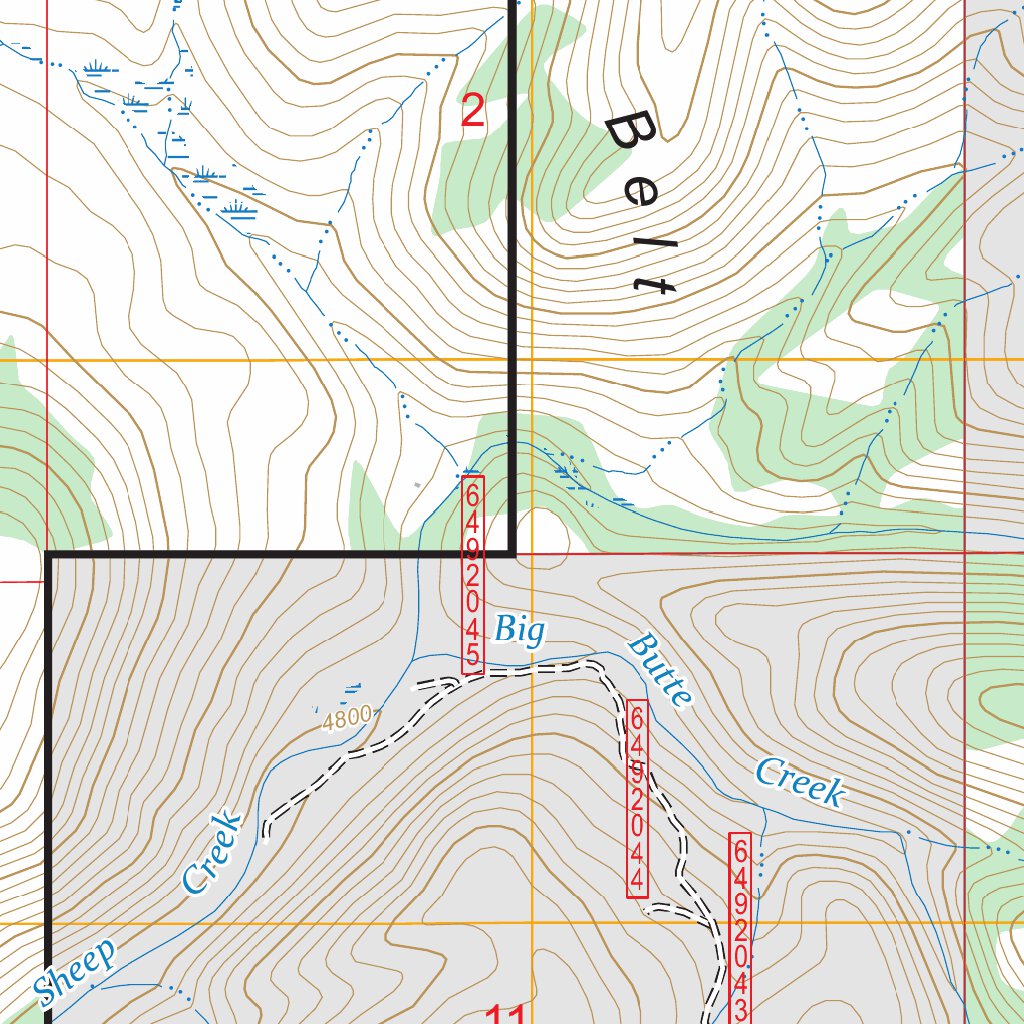 Sheep Mountain, MT FSTopo Map by US Forest Service - Topo | Avenza Maps