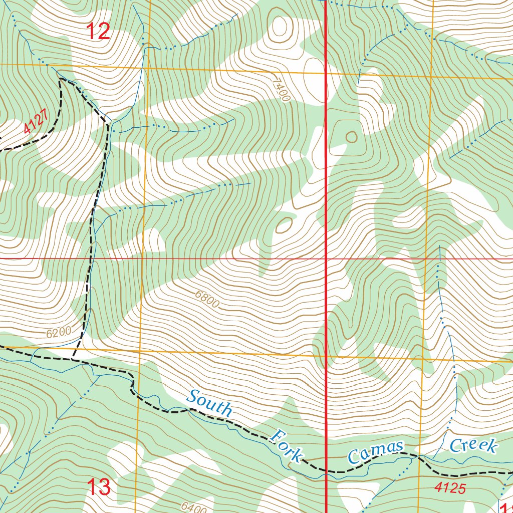 Sheldon Peak, ID FSTopo Map by US Forest Service - Topo | Avenza Maps