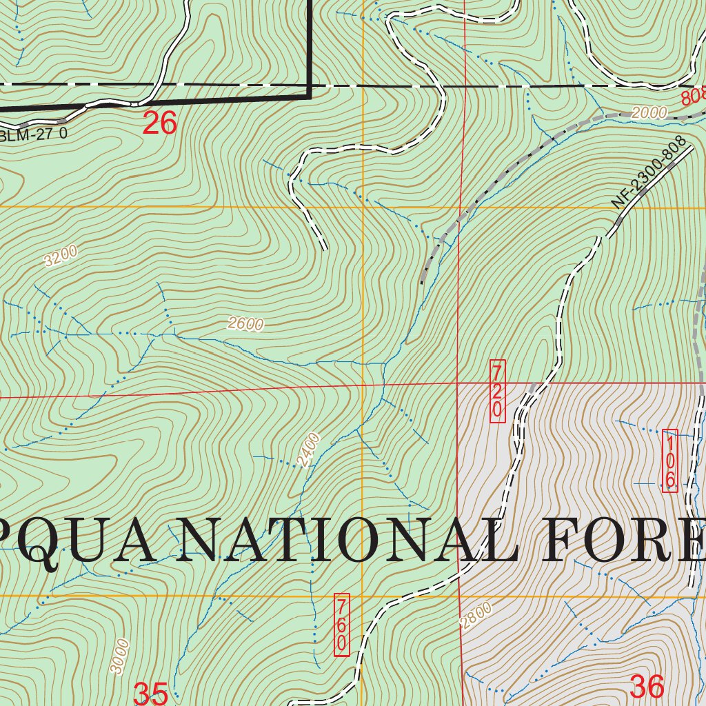 Silica Mountain, OR FSTopo Map by US Forest Service - Topo | Avenza Maps