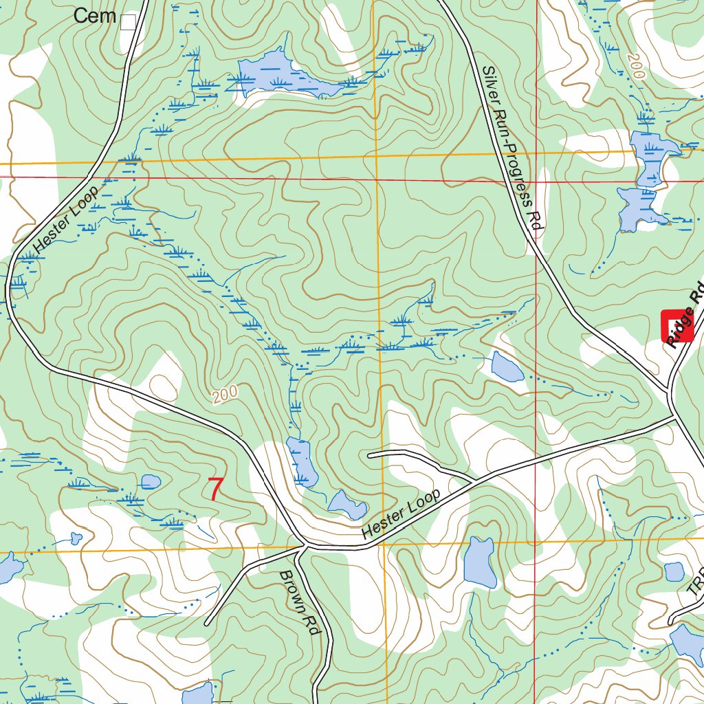 Silver Run, MS FSTopo Map by US Forest Service - Topo | Avenza Maps