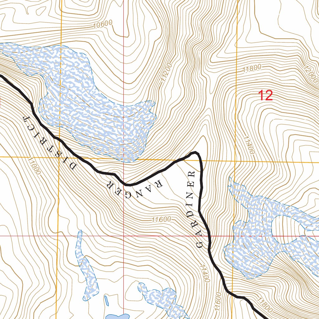 Silver Run Peak, MT-WY FSTopo Map by US Forest Service - Topo | Avenza Maps