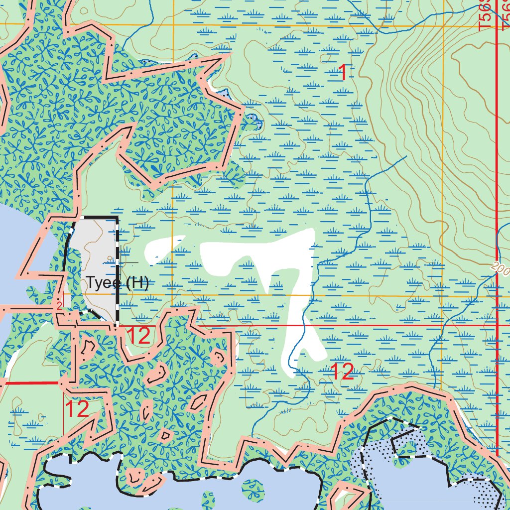 Sitka A-2 SW, AK FSTopo Map by US Forest Service - Topo | Avenza Maps