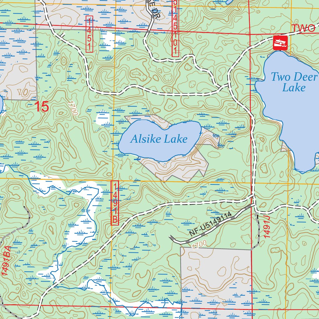 Slate Lake East, MN FSTopo Map by US Forest Service - Topo | Avenza Maps