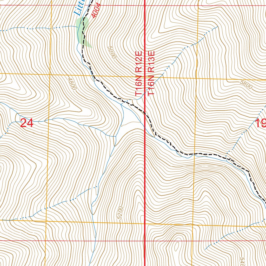 Sliderock Ridge, ID FSTopo Map by US Forest Service - Topo | Avenza Maps