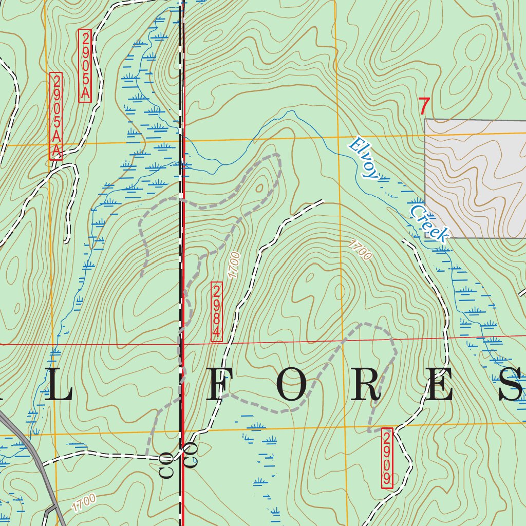 Smoky Lake, MI-WI FSTopo Map by US Forest Service - Topo | Avenza Maps