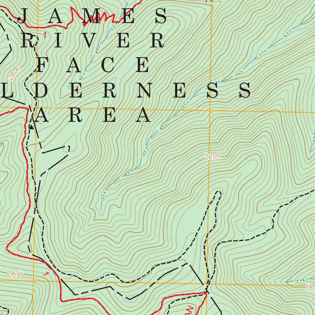 Snowden, VA FSTopo Map by US Forest Service - Topo | Avenza Maps