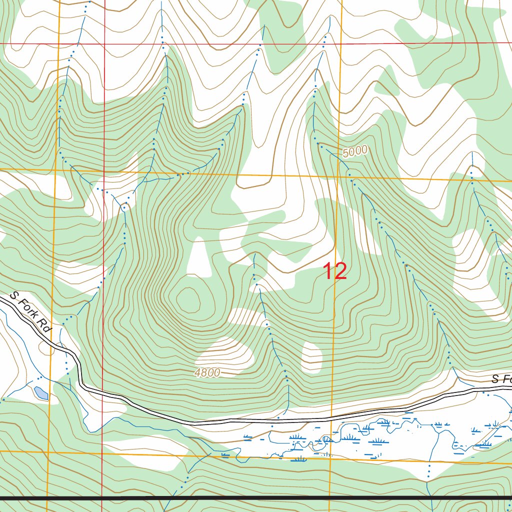 South Bench, MT FSTopo Map by US Forest Service - Topo | Avenza Maps