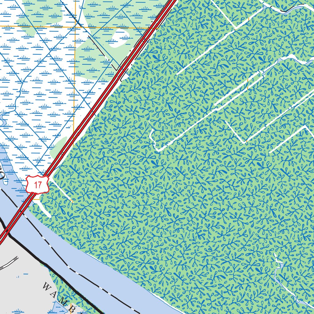 South Santee, SC FSTopo Map by US Forest Service - Topo | Avenza Maps