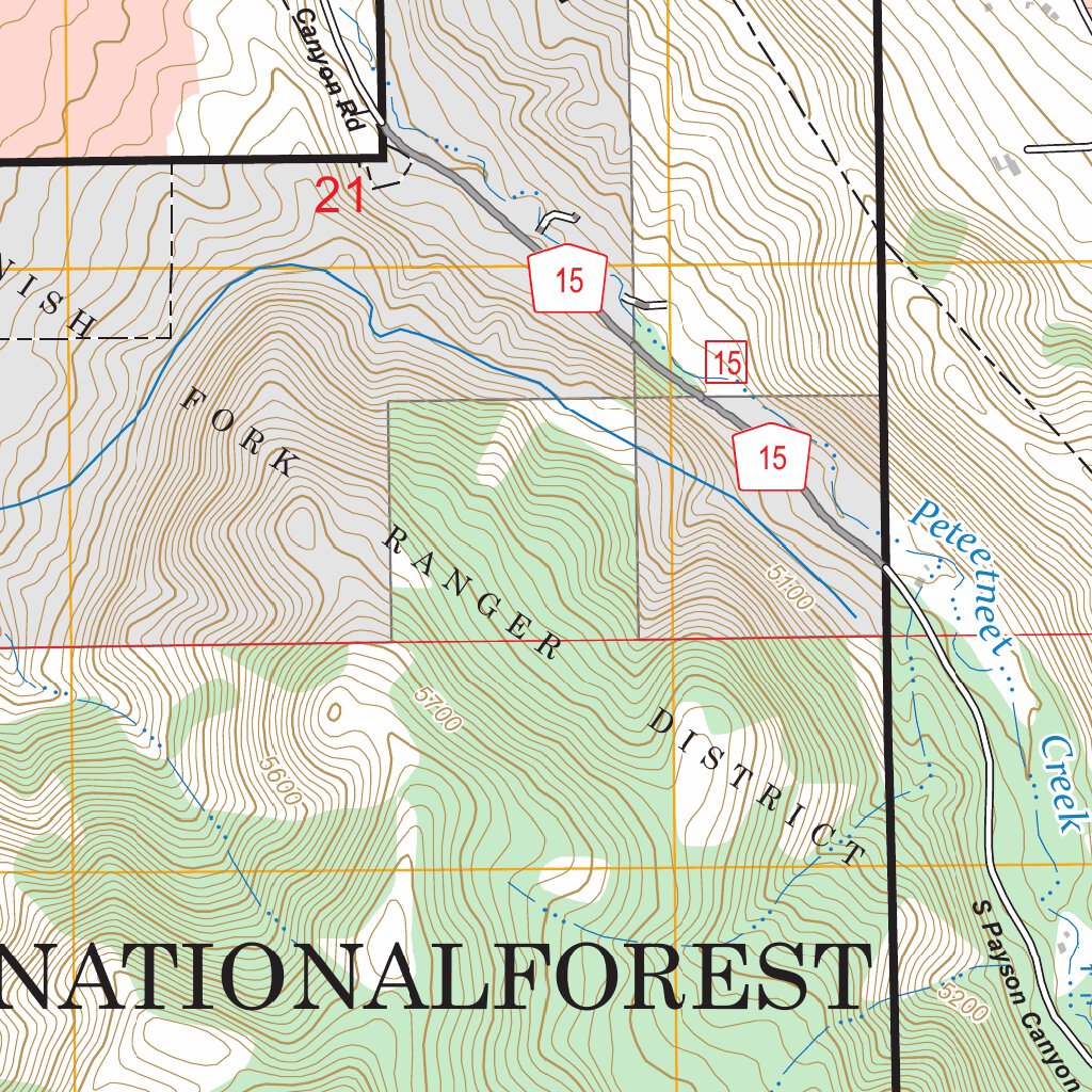 Spanish Fork, UT FSTopo Map by US Forest Service - Topo | Avenza Maps