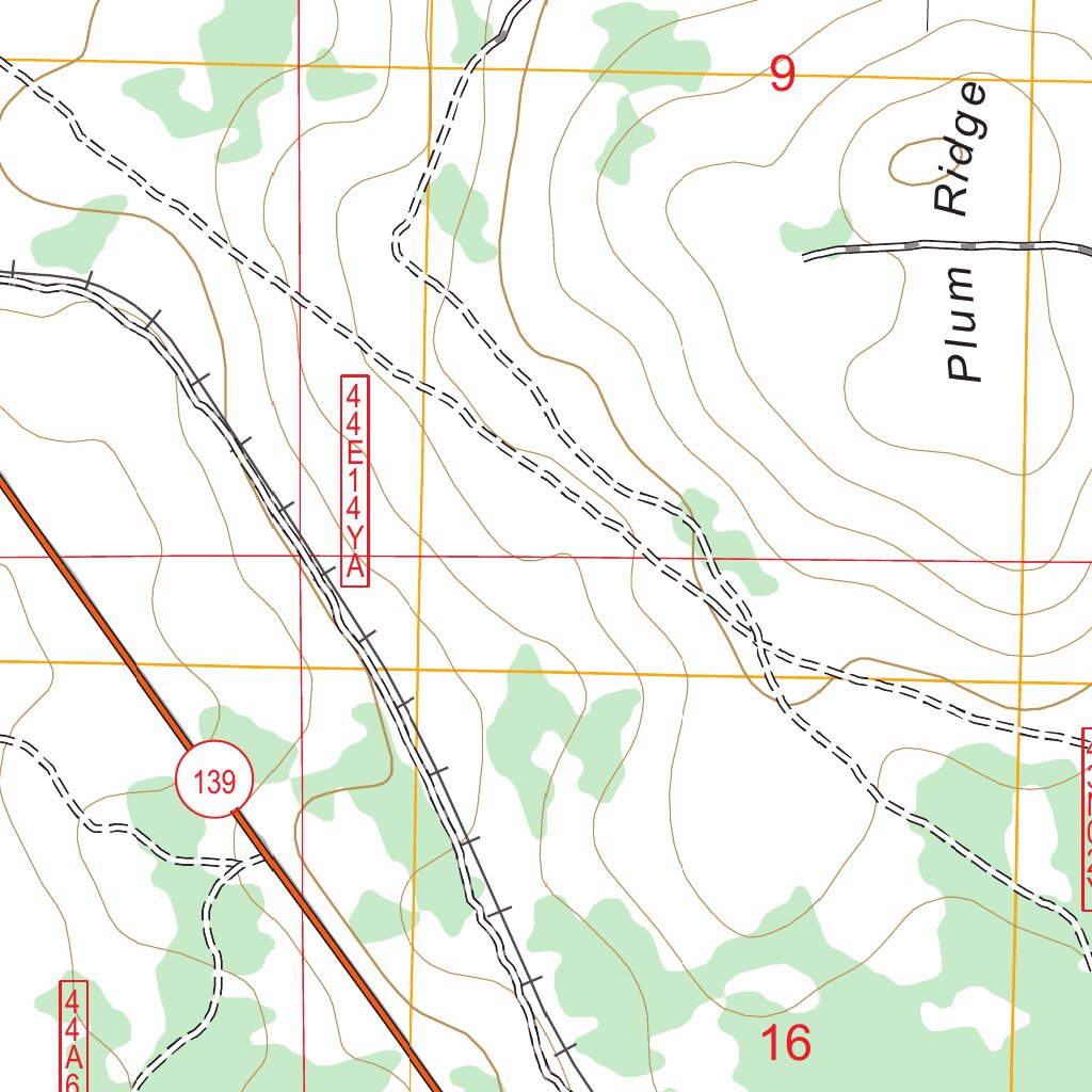 Spaulding Butte, CA FSTopo Map by US Forest Service - Topo | Avenza Maps
