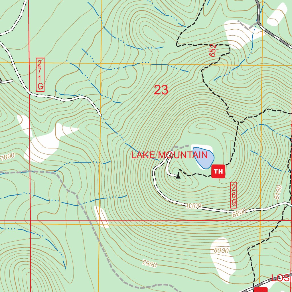 Sponseller Mountain, AZ FSTopo Map by US Forest Service - Topo | Avenza ...