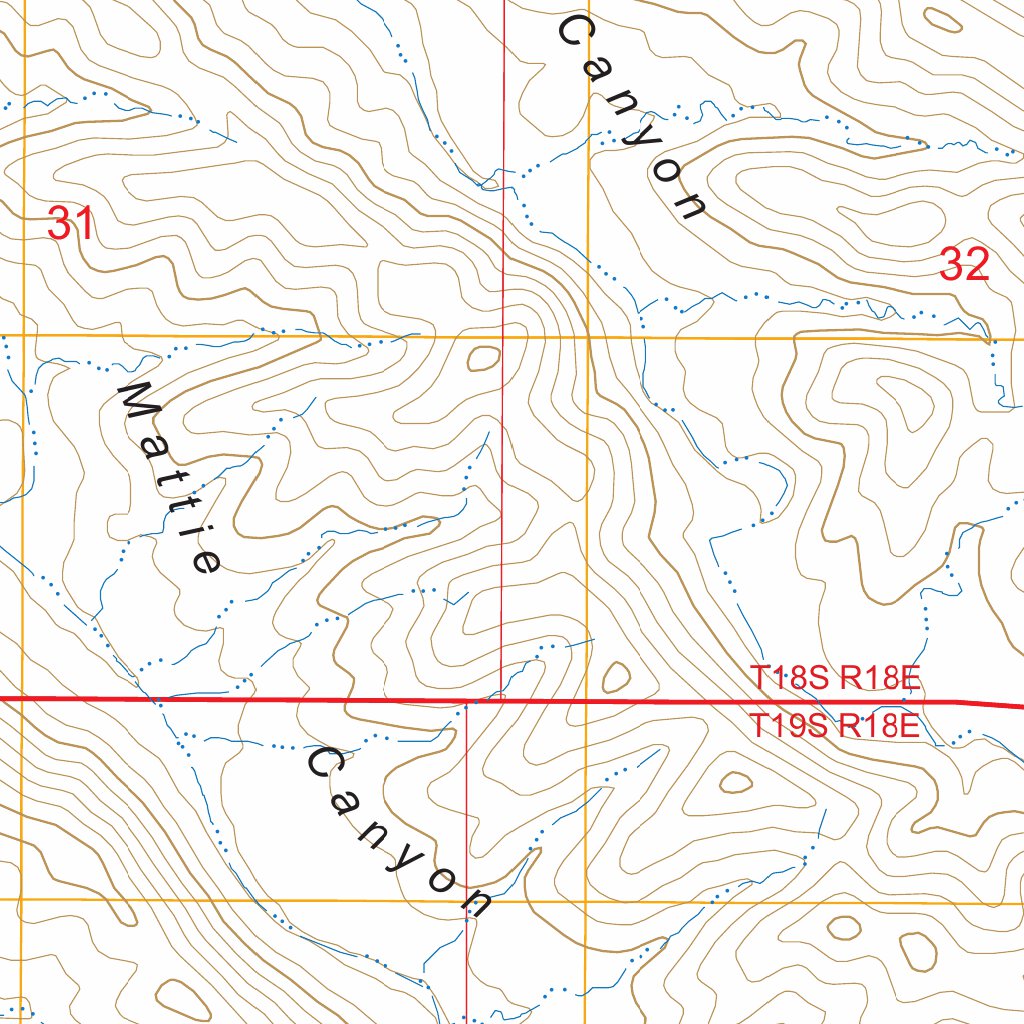 Spring Water Canyon, AZ FSTopo Map by US Forest Service - Topo | Avenza ...