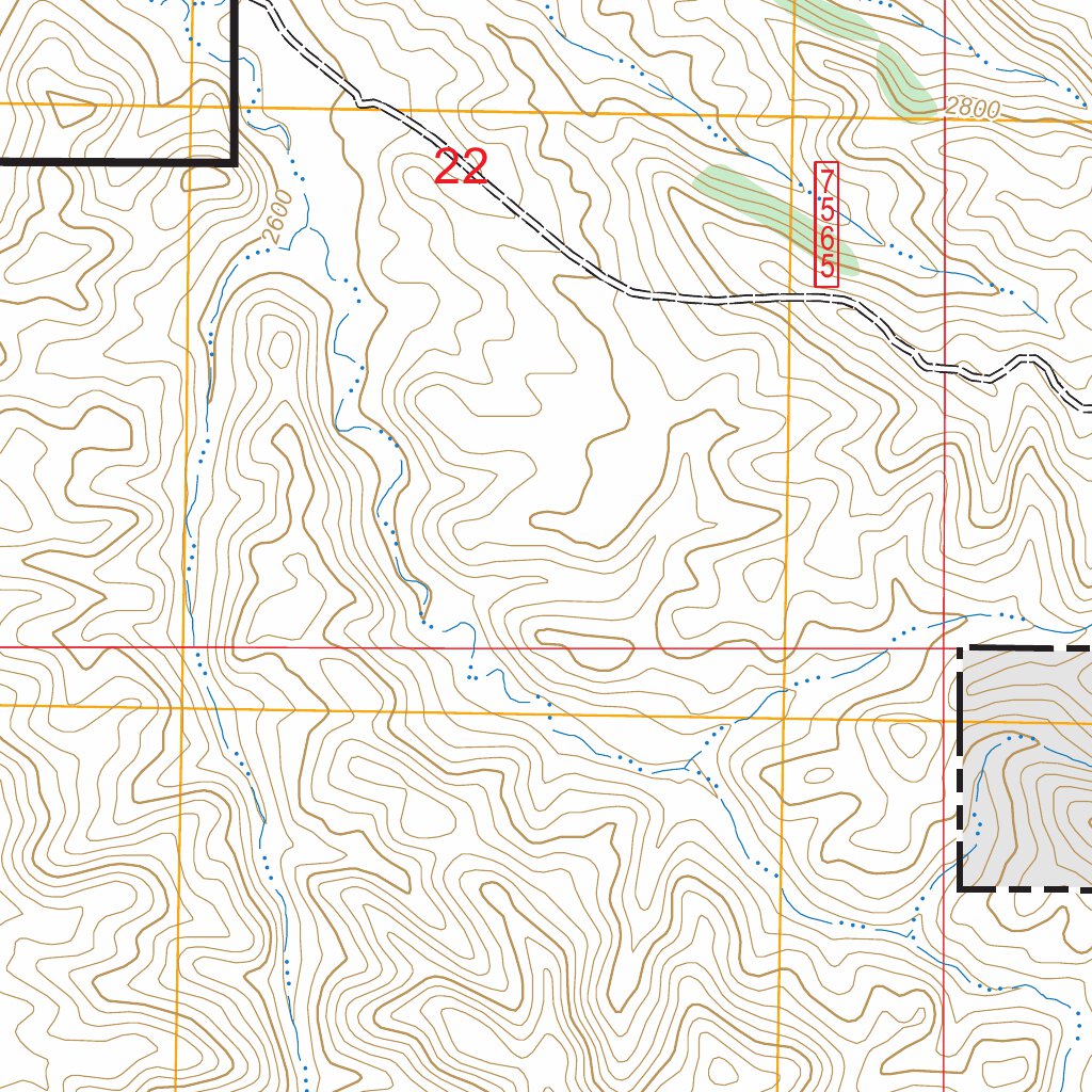 Spring Creek, ND FSTopo Map by US Forest Service - Topo | Avenza Maps