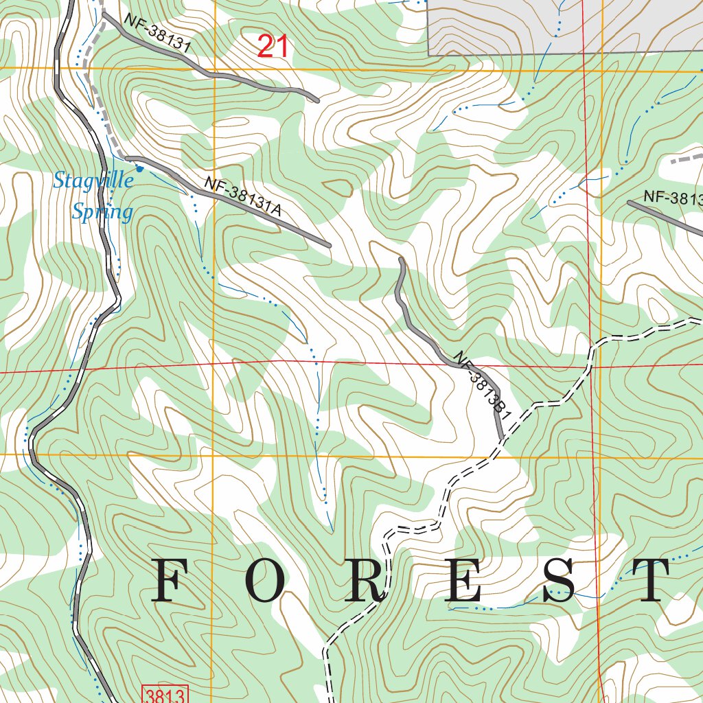 Stagville Draw, MT FSTopo Map by US Forest Service - Topo | Avenza Maps