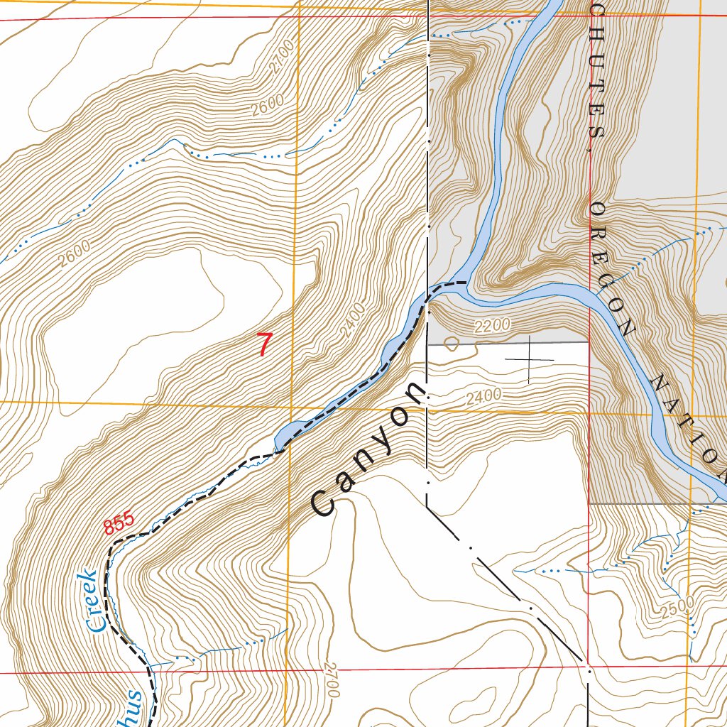 Steelhead Falls, OR FSTopo Map by US Forest Service - Topo | Avenza Maps