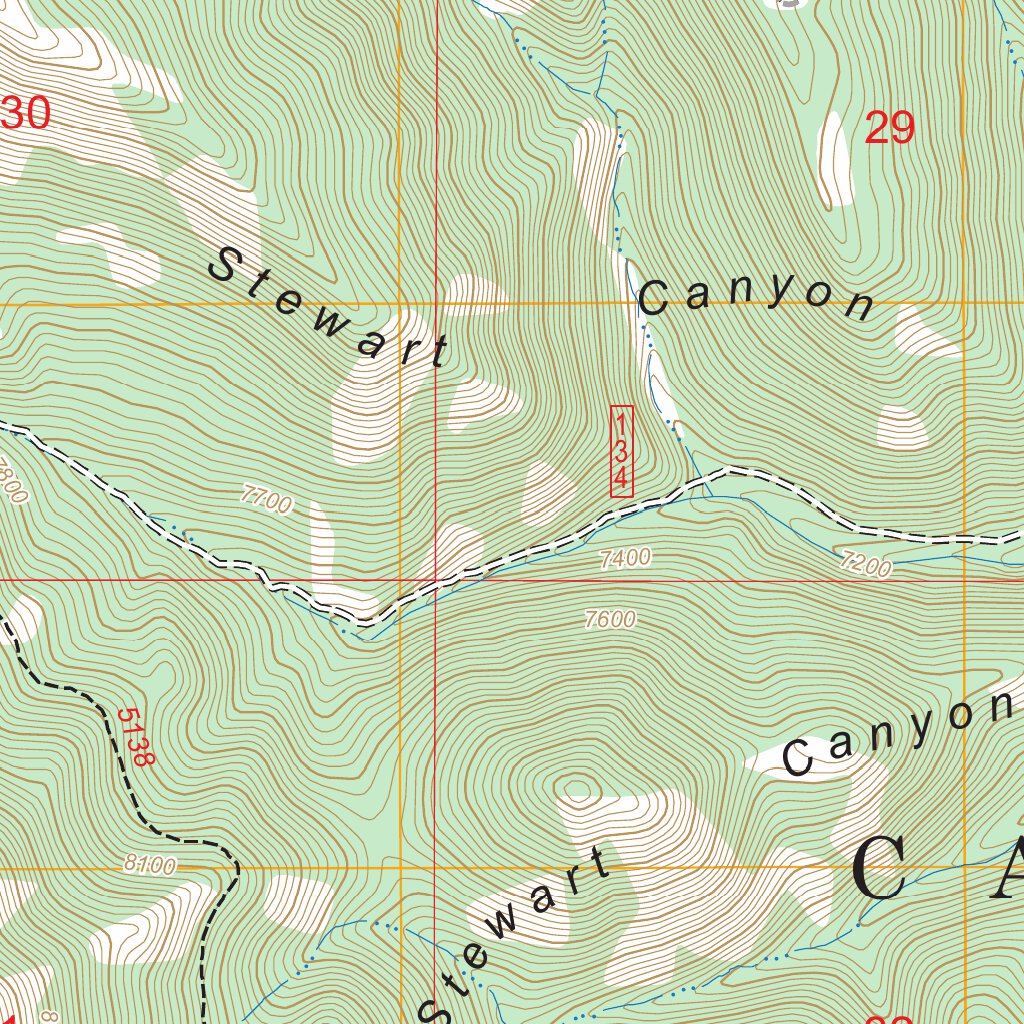 Stewart Flat, ID FSTopo Map by US Forest Service - Topo | Avenza Maps