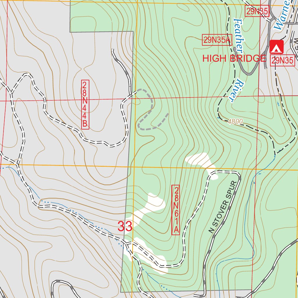 Stover Mountain, CA FSTopo Map by US Forest Service - Topo | Avenza Maps