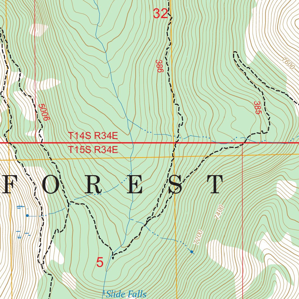 Strawberry Mountain, OR FSTopo Map by US Forest Service - Topo | Avenza ...
