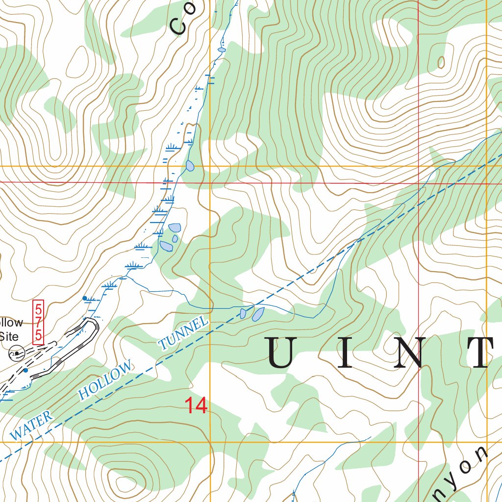 Strawberry Reservoir NE, UT FSTopo Map by US Forest Service - Topo ...