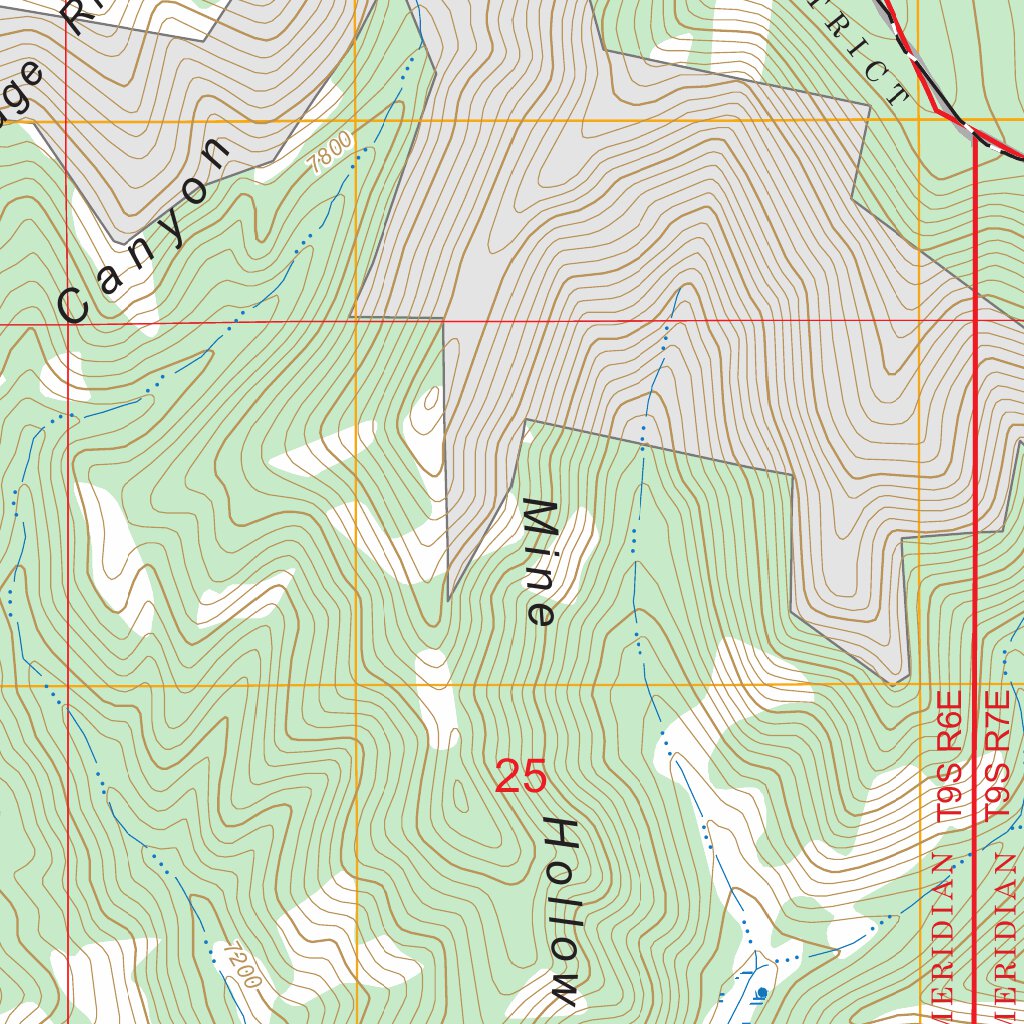 Strawberry Reservoir SW, UT FSTopo Map by US Forest Service - Topo ...